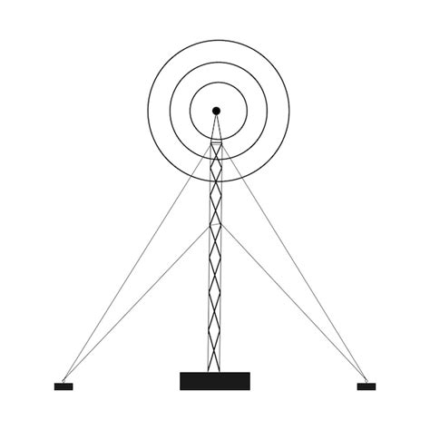 Logotipo De La Antena Vector Premium