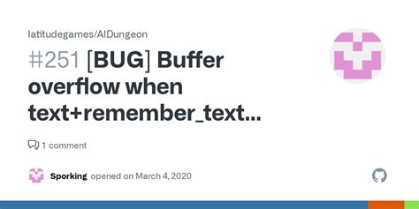 Bug Buffer Overflow When Textremembertext Gets Too Long · Issue 251 · Latitudegames