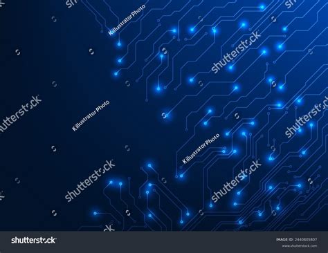 회로 기판 기술 배경 회로 기판은 스톡 벡터로열티 프리 2440805807 Shutterstock