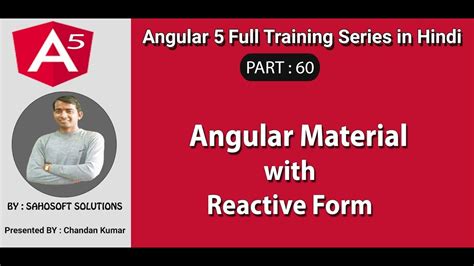 Angular Material Part 60 Angular 5 Full Training In Hindi Reactive