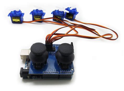 Arduino雙搖桿控制器 2搖桿控制器模組 2stickers Arduino Uno相容搖桿 附ino程式碼 Yahoo奇摩拍賣