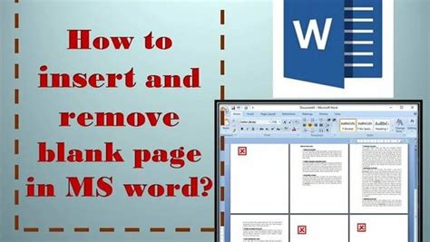 how to add and delete a page in ms word erofound