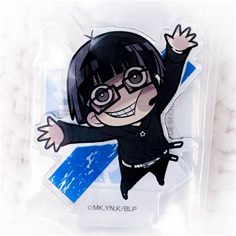 Jinpachi Ego Bluelock Anime Pita Mini Blue Lock Acrylic Figure Stan