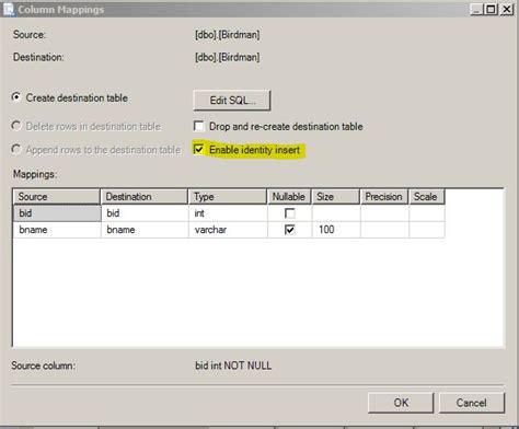 Sql Server Exportimport Wizard And The Missing Identity Property Or How I Learnt Not To