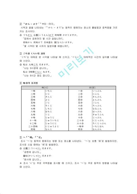 일본어 문법정리기타레포트