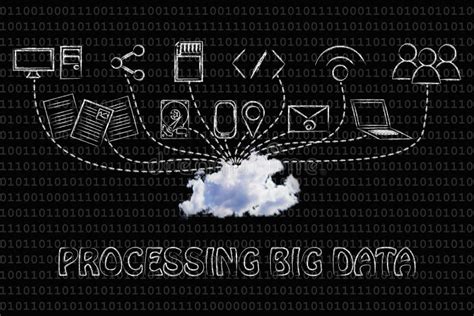 Processing Big Data Devices And Data Transfers Into A Real Cloud Stock