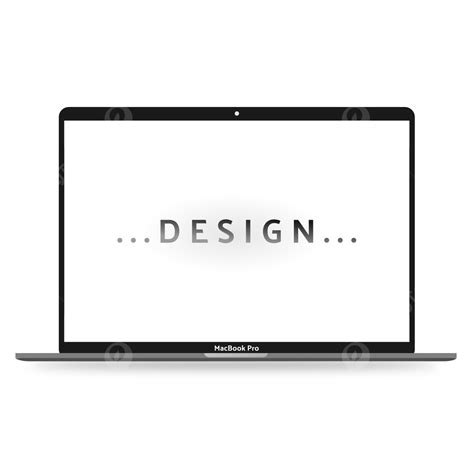 Digital Device Screen Apple Macbook Pro Mockup Vector Modern Laptops