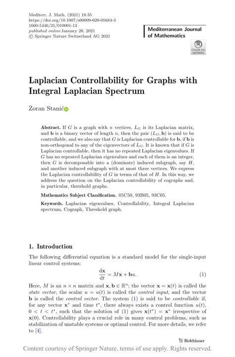 Laplacian Controllability For Graphs With Integral Laplacian Spectrum