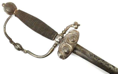Bid Now Good American Revolution Officers Rapier Sword February 6