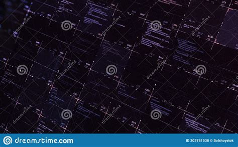 Blocks Of Abstract Program Code Are Being Written And Moved Inside The