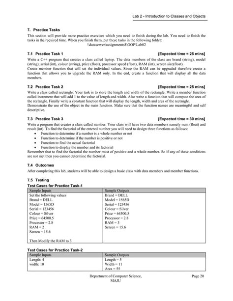Object Oriented Programming Lab Manual Pdf Object Oriented Programming Lab Manual Pdf