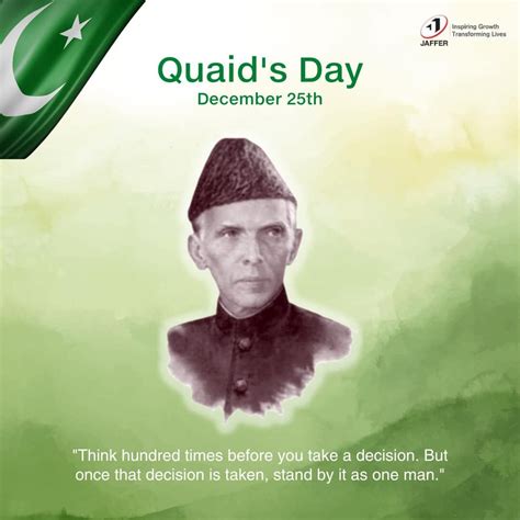 Jaffer Agro Services Pvt Limited On Linkedin Happy Quaid E Azam Day