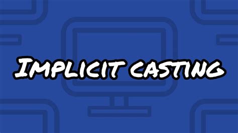 C Sharp Implicit Casting Object Oriented Programming Language Youtube