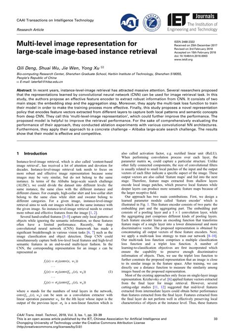 pdf multi level image representation for large scale image based