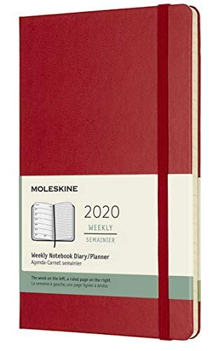 Moleskine 12 Mesi 2020 Agenda Settimanale Copertina Rigida E Chiusura