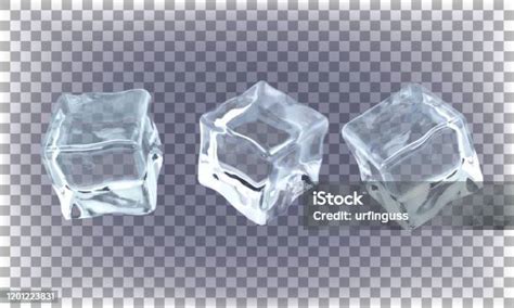 투명 한 배경에 얼음 조각의 집합입니다 벡터 3d 현실적인 그림 3차원 형태에 대한 스톡 벡터 아트 및 기타 이미지 3차원 형태 얼음 입방체 Istock
