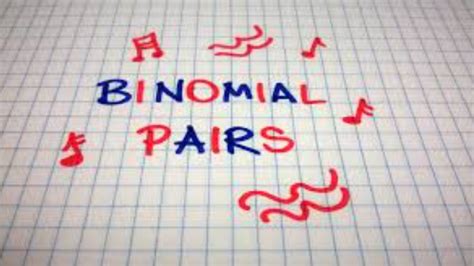 Fluency Techniques What Are Binomial Pairs And Why Do I Need To Use Them