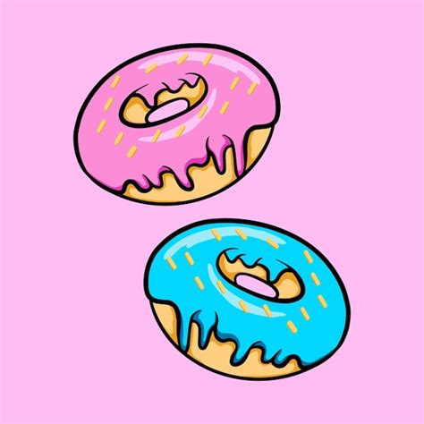 Premium Vector Set Of Cute Donuts