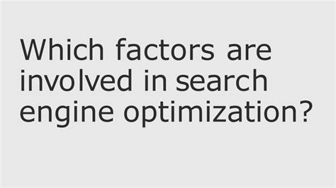 Ppt Search Modifiers Which Factors Involved In Search Engine
