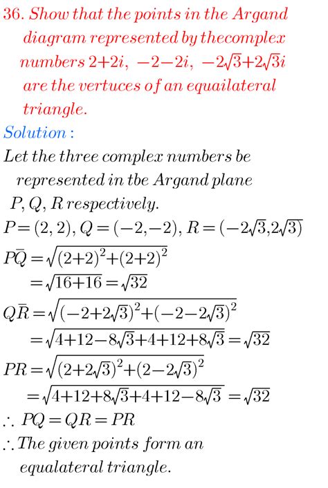 Inter Maths Solution For Complex Numbers Intermediate 2nd Year Maths 2a Chapter 1 Solutions