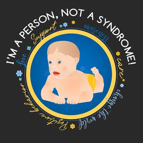 Down Syndrome Poster Stock Vector Illustration Of Chromosome