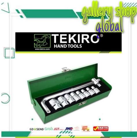 Promo Tekiro Kunci Sock Set Hand Socket Set 10 Pcs 6 Pt 1 2 Dr