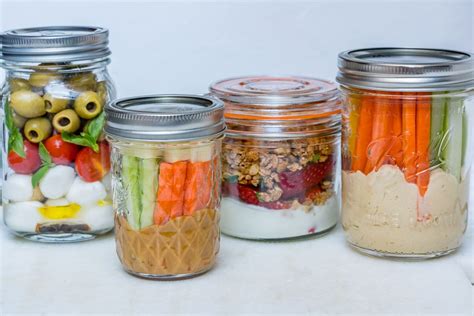 Mason Jar Snacks 4 Ways To Eat Clean Prep Ahead Clean Food Crush