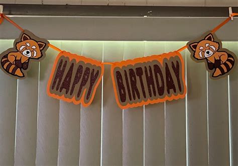 Red Panda Confetti Red Panda Party Decor Red Panda Table Etsy