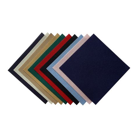 14 Count Aida Fabric Sampler Pack 11 8x11 8inch Pre Cut Pieces For