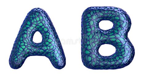 O Grupo Real stico a Das Letras D B Fez Do Pl stico Azul Ilustração Stock Ilustração de azul