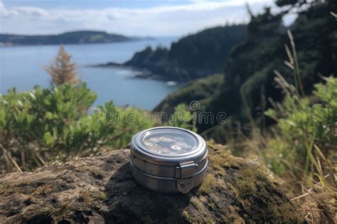 beautiful natural setting with geocaching treasure and view in the