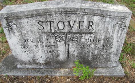 Rev A J Stover 1887 1948 Find A Grave Memorial