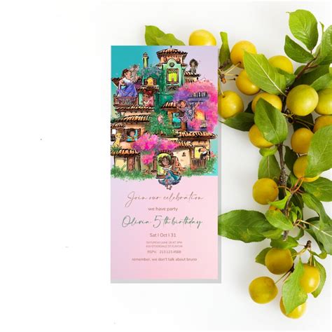 Isabella Encanto Birthday Invitation Digital Mobile Phone Etsy