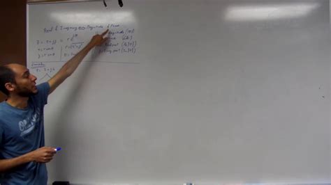Complex Numbers How To Convert Between Cartesian And Polar Forms Youtube