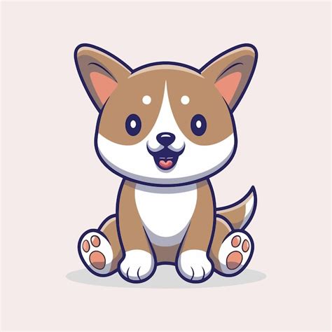 Ilustración Vectorial Del Perro Vector Premium
