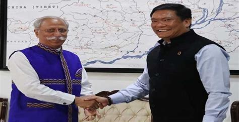Arunachal Guv Cm Discuss States Developmental Activities