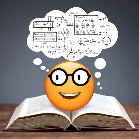 Cute Nerd Emoji For Social Media Premium Ai Generated Image