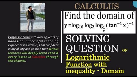 Calculus In 5 Months On Linkedin Find The Domain Of Logarithmic Functionfind The Domain Of