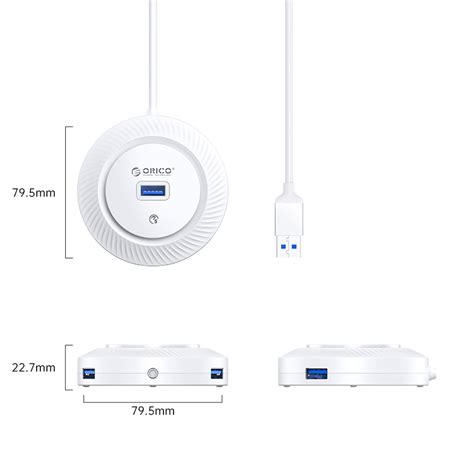 ORICO Desktop Type 4 Port USB Hub With Audio Mic Port ORICO YK4 U3