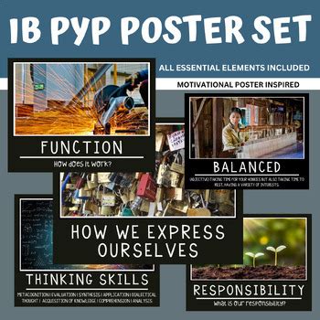 IB PYP Poster Bundle Adventure Travel Career International Theme