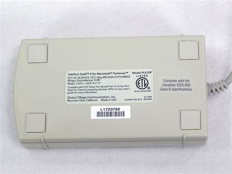 Global Village Gold Ii External Geoport Fax Modem Apple Rescue Of Denver