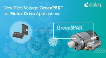 Configurable Mixed Signal IC From Dialog Semi Includes Four High Drive Outputs For 12 V Motor Apps