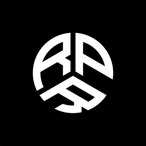 Rpr Letter Logo Design On Black Background Rpr Creative Initials