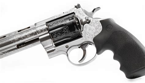 SK CUSTOMS EXCLUSIVE COLT ANACONDA Mag DEEP ENGRAVED With SELECTIVE POLISHED BLACK DLC SK
