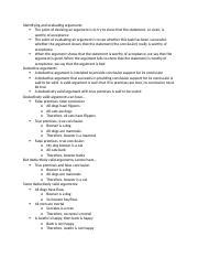 Chapter Notes Identifying And Evaluating Arguments Docx Identifying And Evaluating Arguments