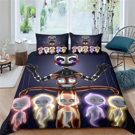 Exquisite 3d Freddy Wallpaper Fnaf Digital Printing Bedding Set Five