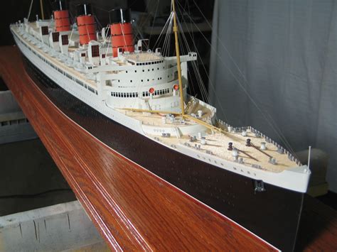 Rms Queen Mary Ship Model Rms Queen Mary Wood Ship Model 49 Off