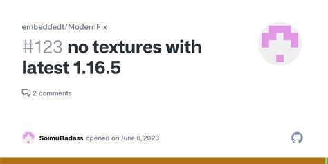 No Textures With Latest 1 16 5 Issue 123 Embeddedt ModernFix GitHub