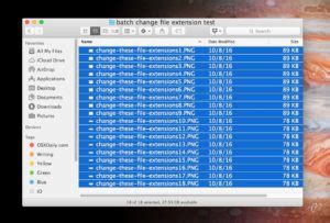 How To Batch Change File Extensions In Mac OS