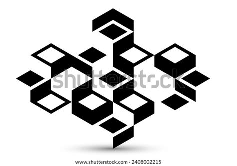 Isometric 3d Cubes Vector Abstract Background Stock Vector Royalty Free 2408002215 Shutterstock